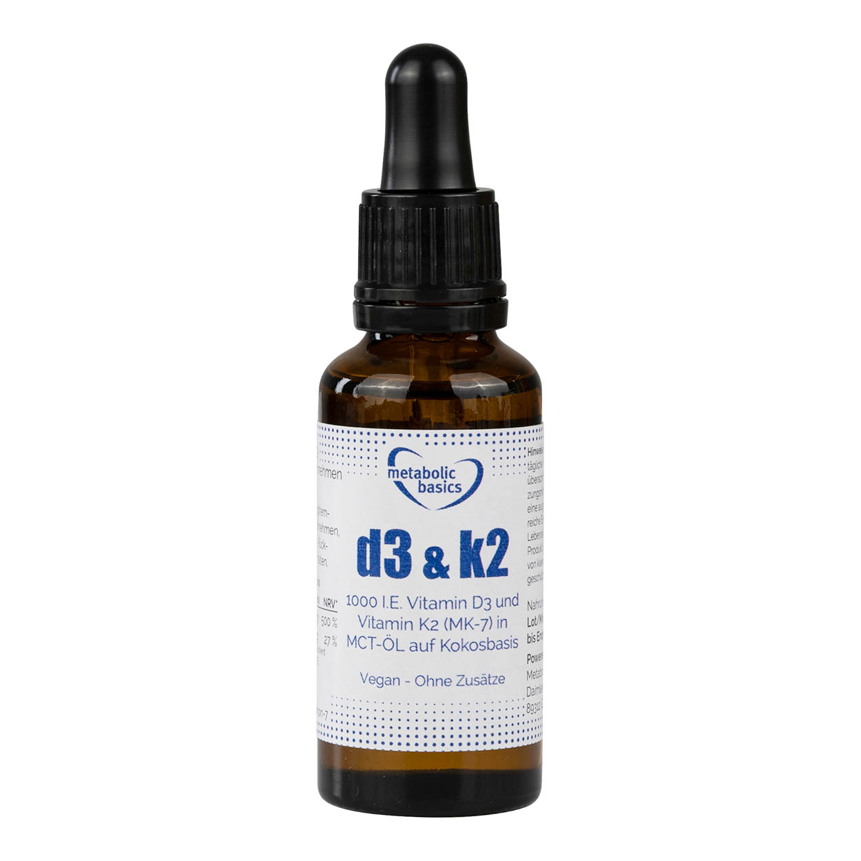 Metabolic-Basics Vitamin D3+ K2 Kombi hier online bestellen!